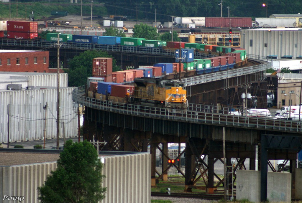 Westbound UP Intermodal DPU